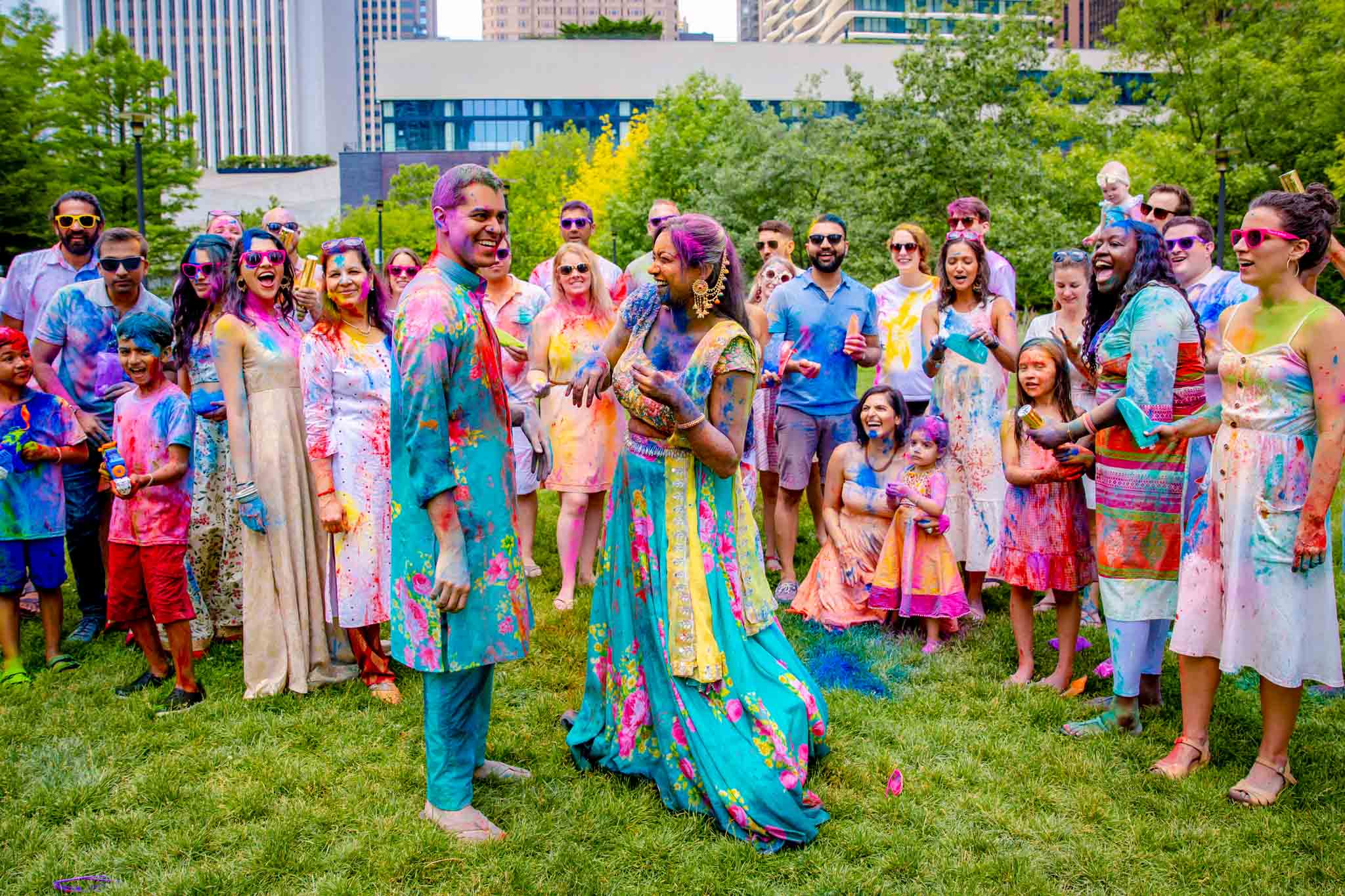 Holi wedding Party | Creative Captures Chicago